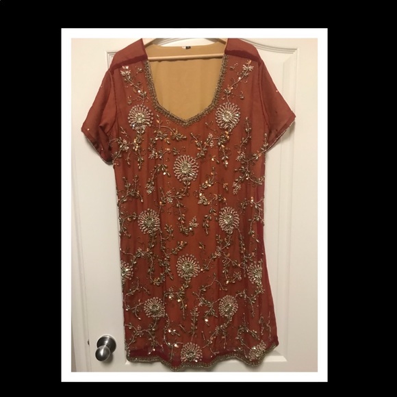 Tops | Plus Size Sequin Beaded Tunic | Poshmark